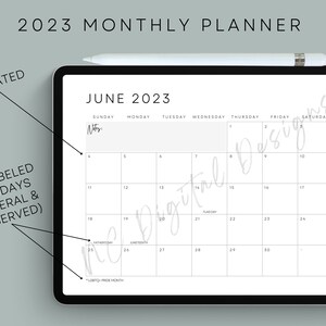 Simple Digital Planner Digital Planner 2023 Minimalist - Etsy