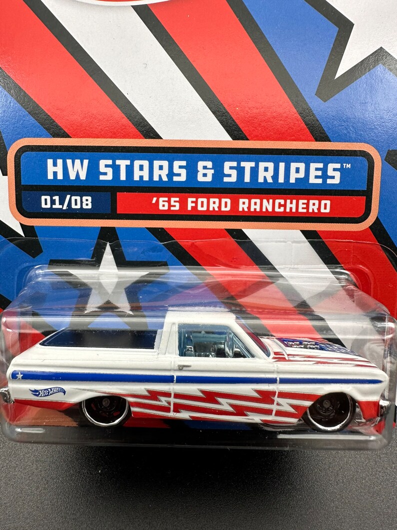 1965 Ford Ranchero Pickup Lowrider Stars and Stripes Hotwheels - Etsy