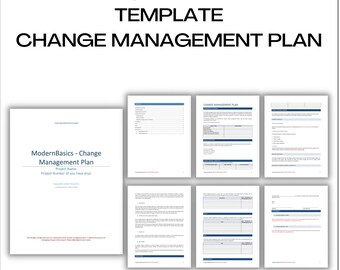 Change Management Plan Template - Etsy