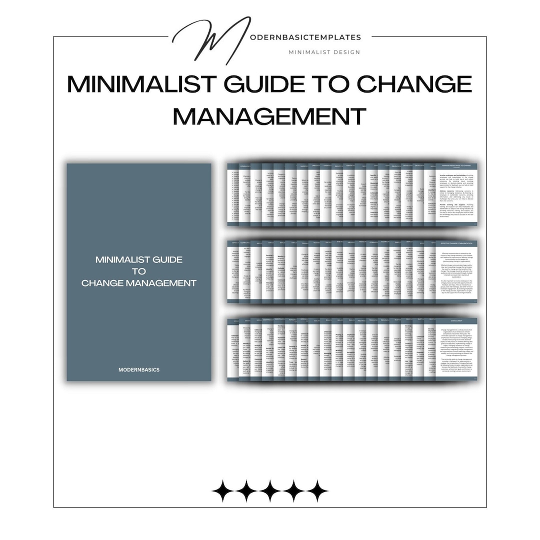 Minimalist Guide to Change Management: Concepts, and Strategies for ...