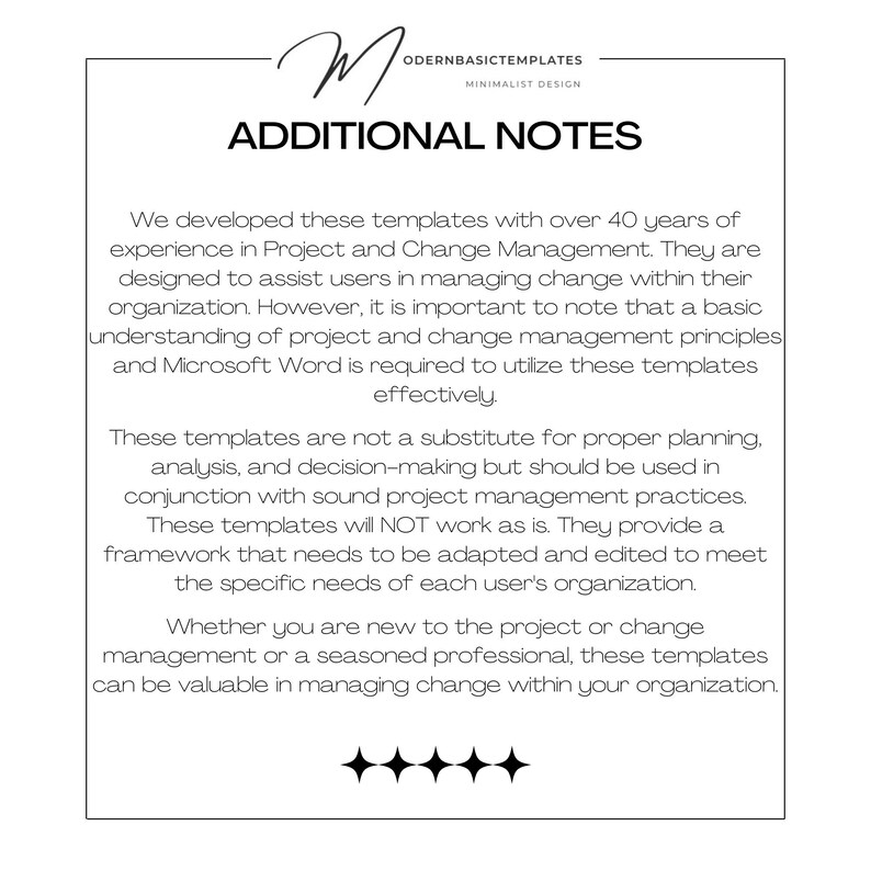 Change Management Template Bundle: Plan Request and Log - Etsy