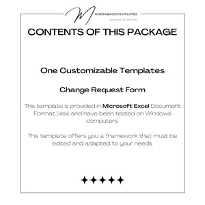 Change Request Form - Customizable, Editable, Printable, Instant ...