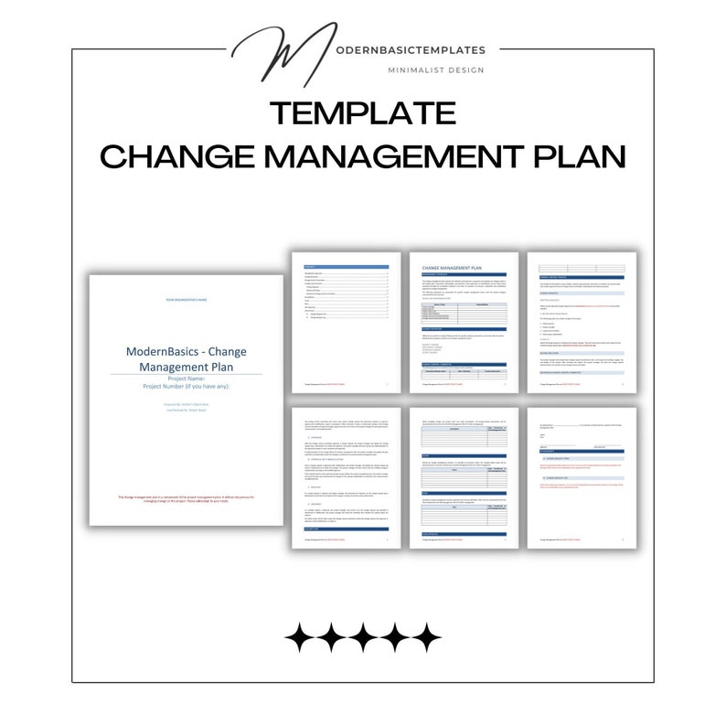 Change Management Template Bundle: Plan Request and Log - Etsy