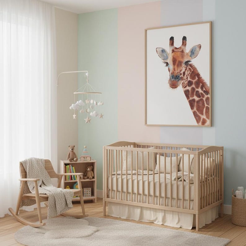 Giraffe Watercolor Art • His Creation Series • Hand-painted Giraffe ...