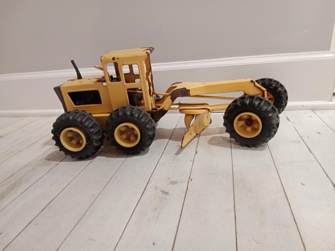 Vintage Metal Tonka Toy Road Grader - Etsy