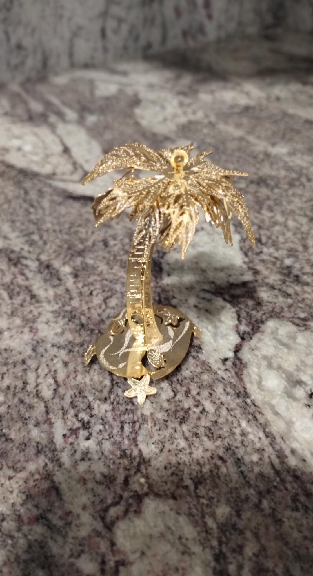 Vintage 24k Gold Plated Baldwin Palm Tree Christmas Tree Ornament - Etsy