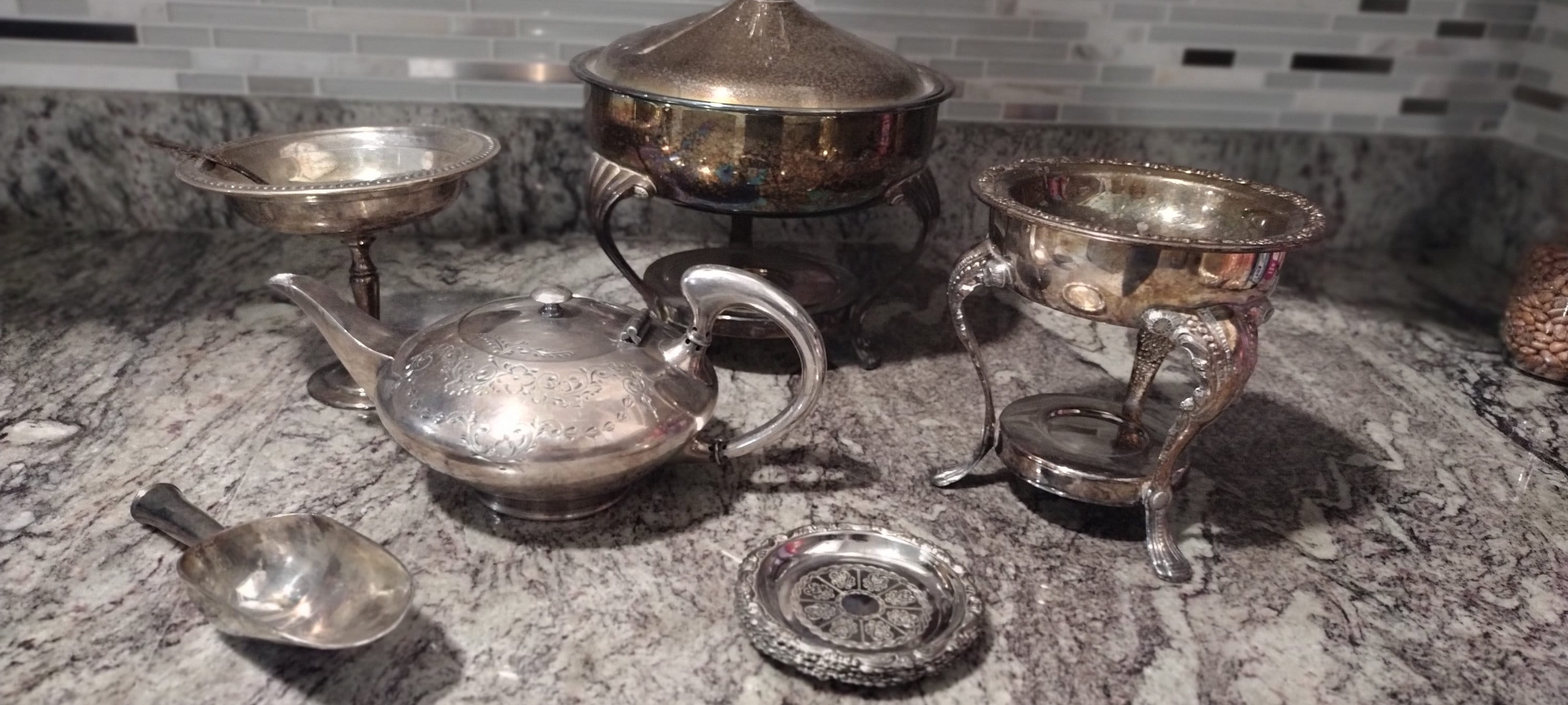 Vintage List of Sterling Silver Plated Serving Set - Etsy