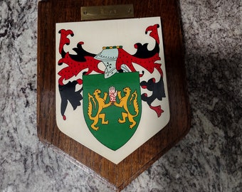 Vintage Lakeland Heraldry Darwin Coat of Arms Wooden Plaque - Etsy