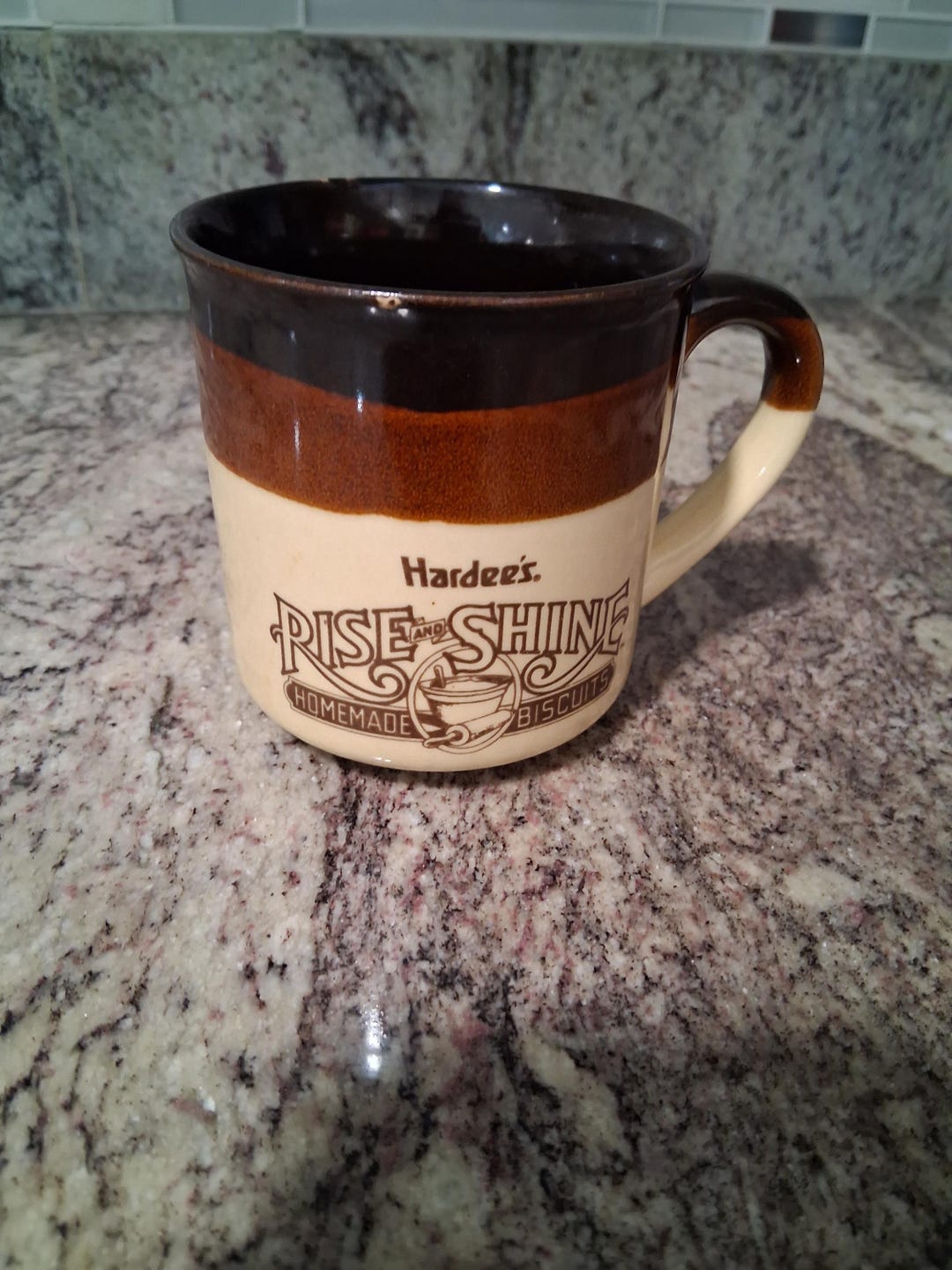 Vintage 1986 Hardee's Rise and Shine Homemade Biscuits Coffee Ceramic ...