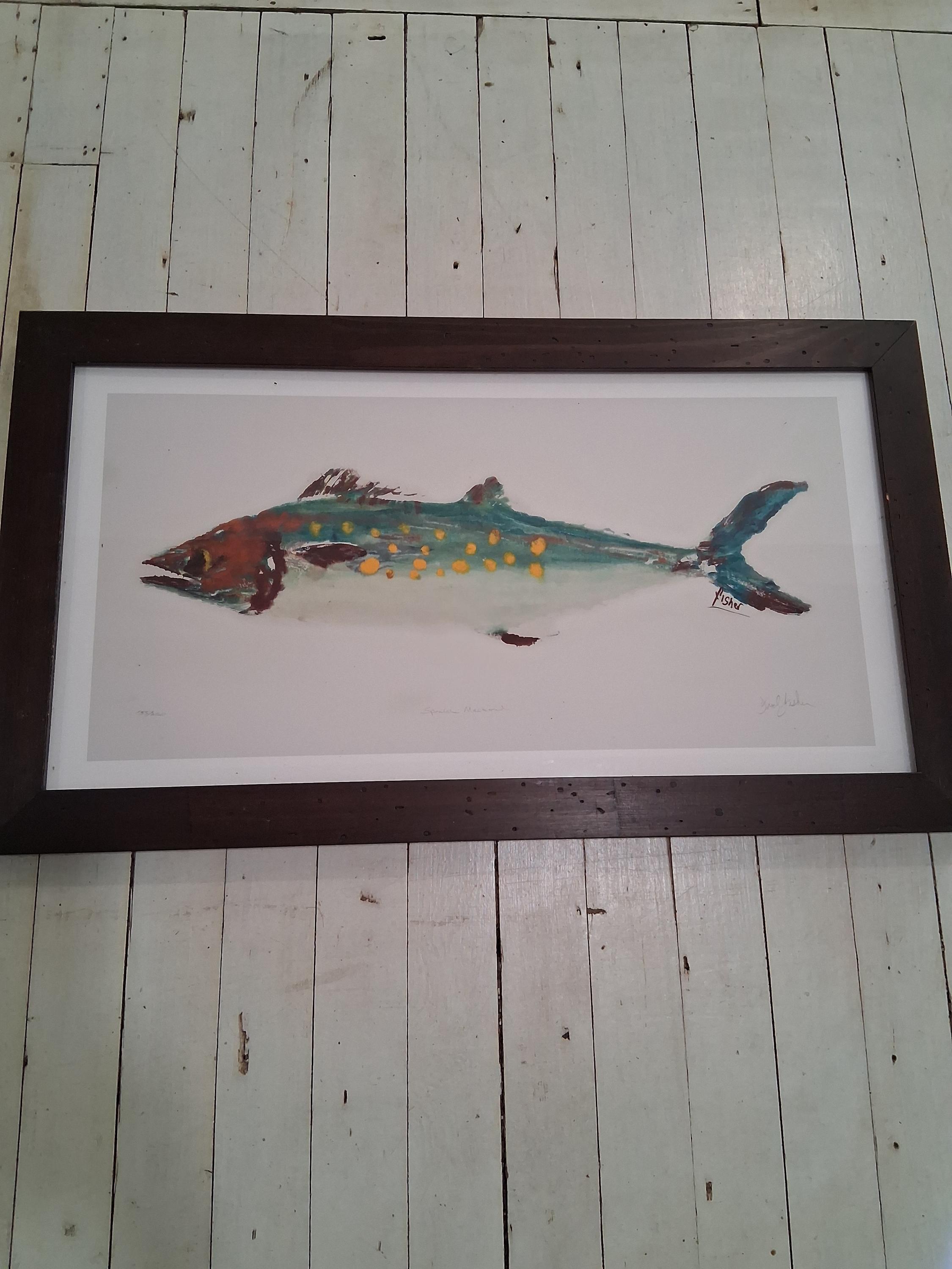Spanish Mackerel Fish Gyotaku Fish Rubbing Art, Limited Edition Print ...