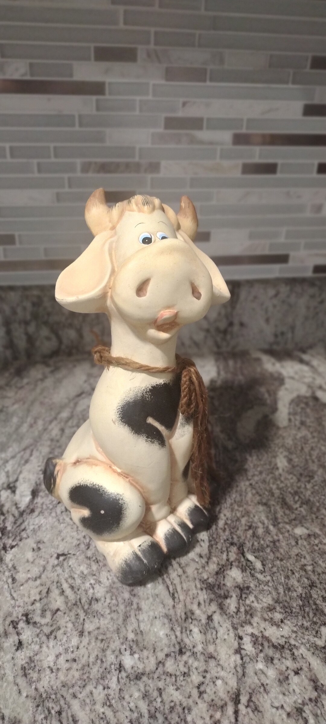 Russ Vintage Lil Luvables Ceramic Milk Cow Figurine - Etsy