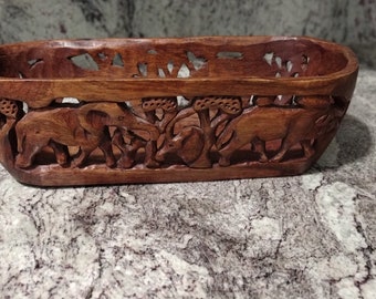 Mukwa Wood Elephants - Etsy