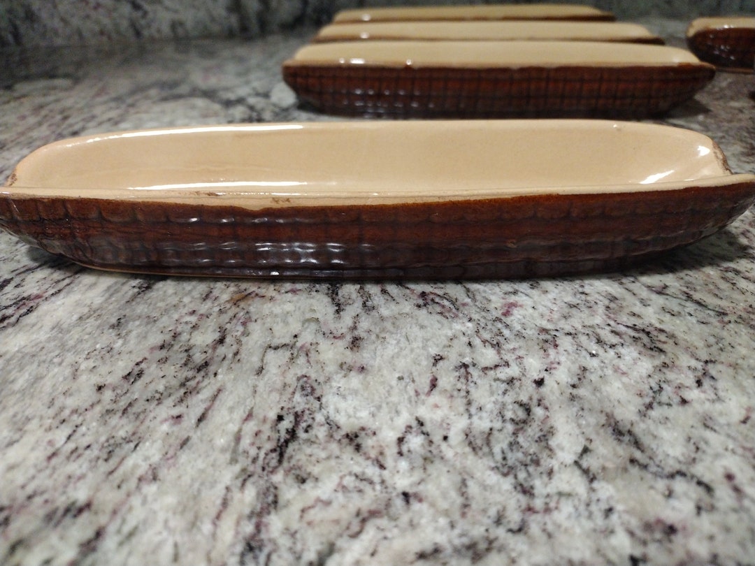 Vintage Set of 7 Corn on Cob Serving Dishes - Etsy