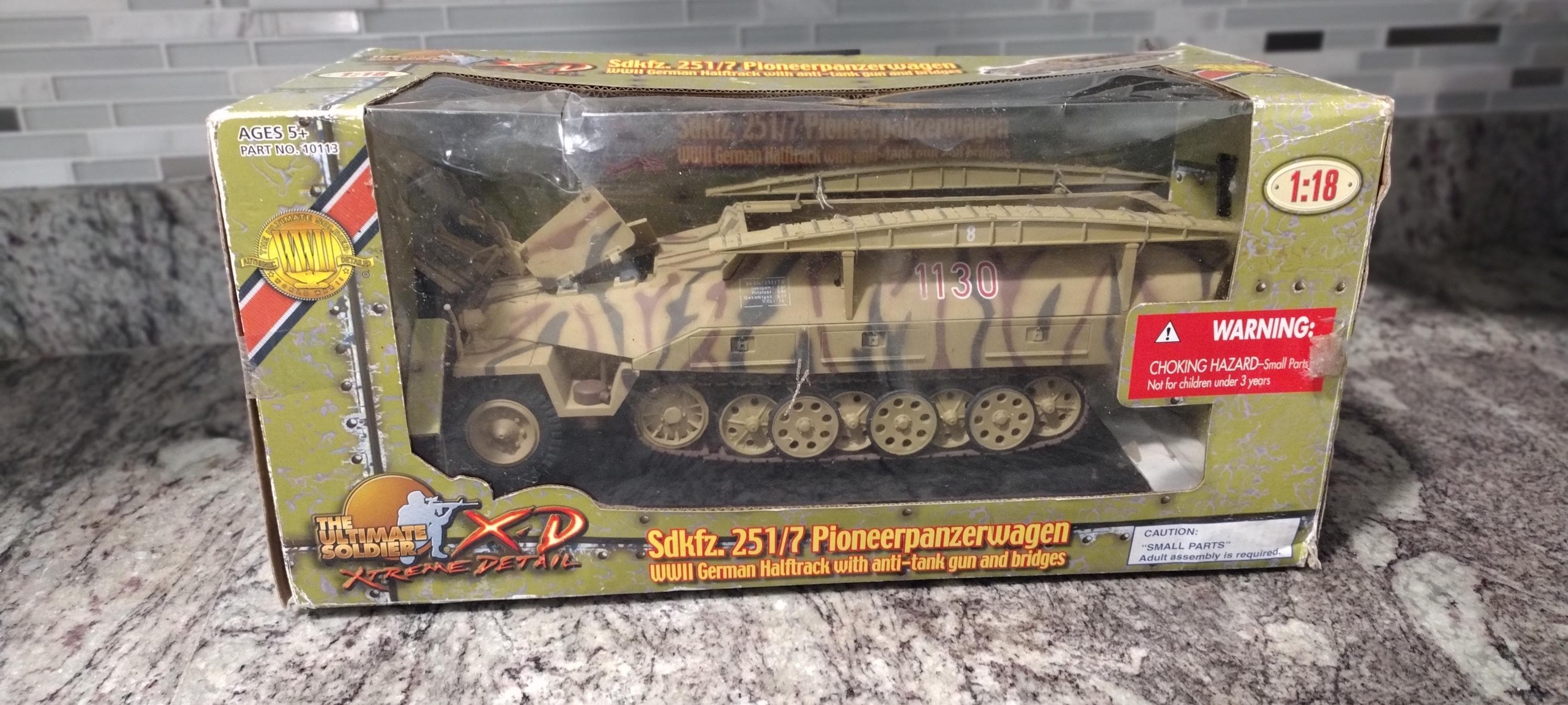 Vintage Sdkfz 251/7 Pioneerpanzerwagon WWII German Half-track Tank ...