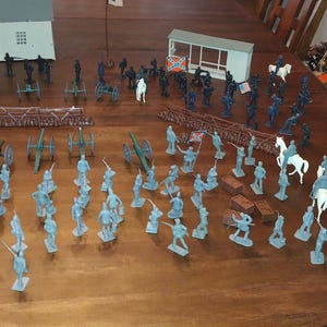 Vintage Civil War Battle of Gettysburg Toy Soldiers - Etsy