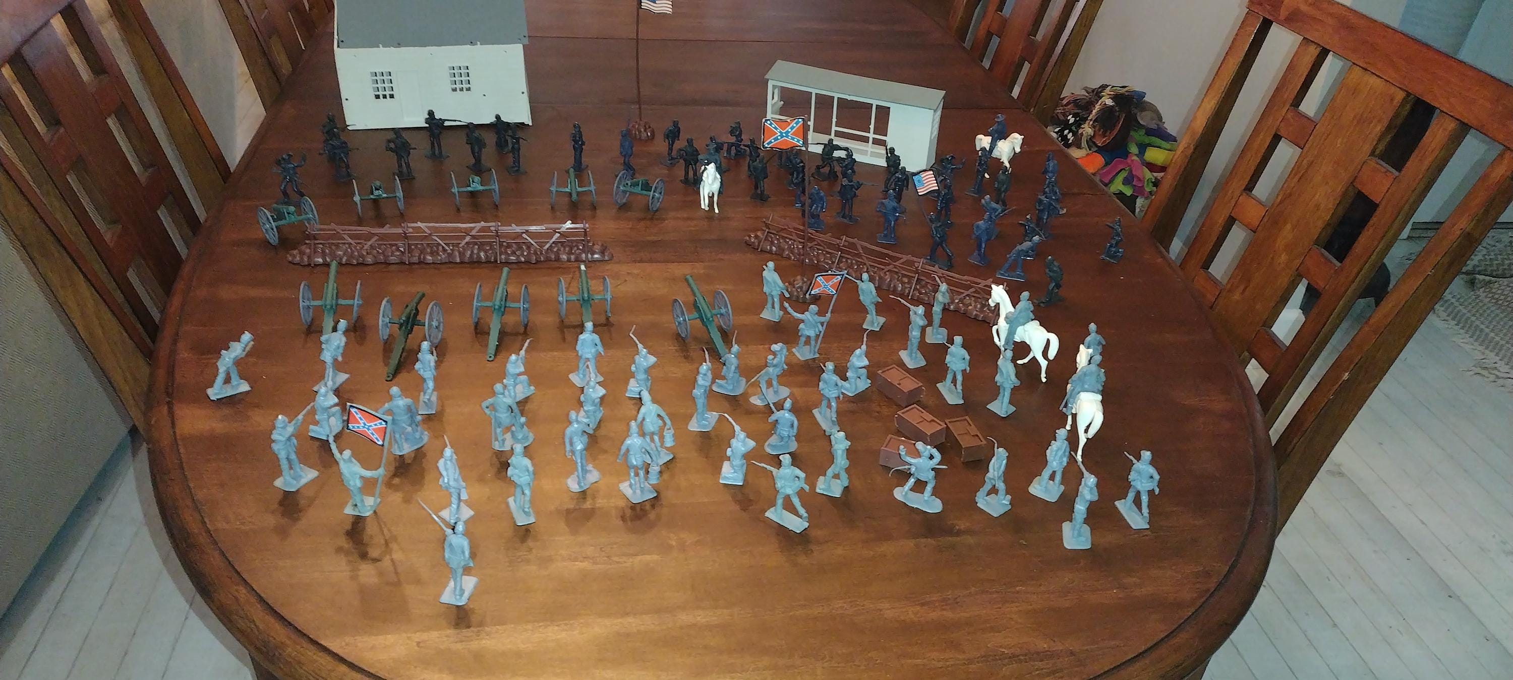 Vintage Civil War Battle of Gettysburg Toy Soldiers - Etsy