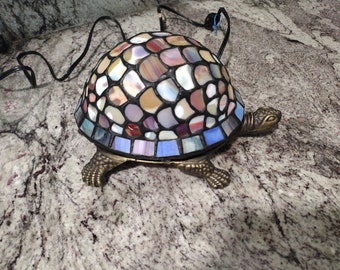 Turtle Stained Glass Lamp - Etsy