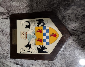 Vintage Lakeland Heraldry Darwin Coat of Arms Wooden Plaque - Etsy