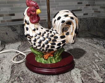 Rooster Lamp Vintage - Etsy