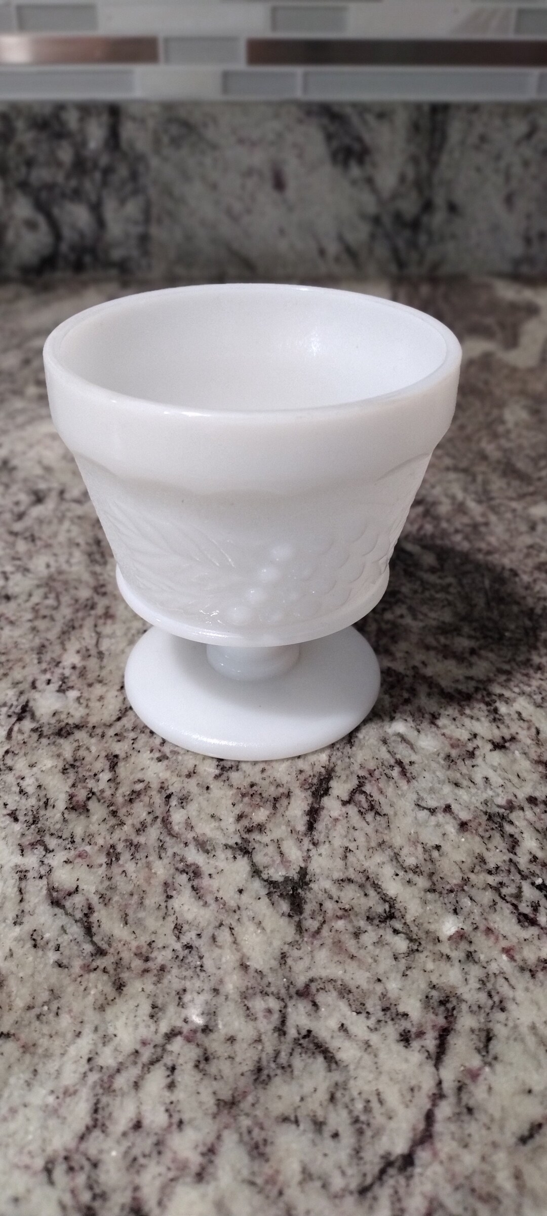 Anchor Hocking Milk Glass Footed Sherbet Cups - Etsy