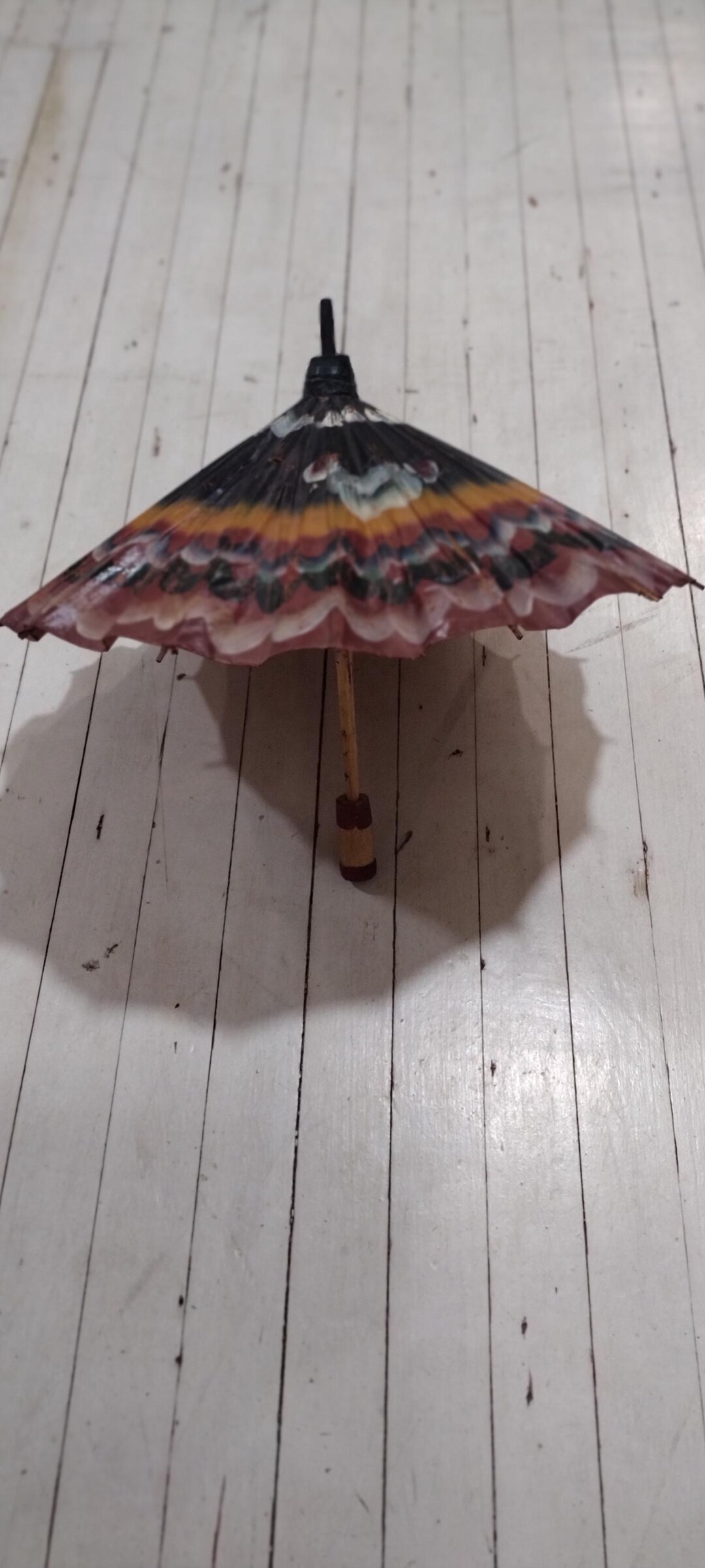 Vintage Japanese Chinese Miniature Umbrella Parusol Hand Painted - Etsy