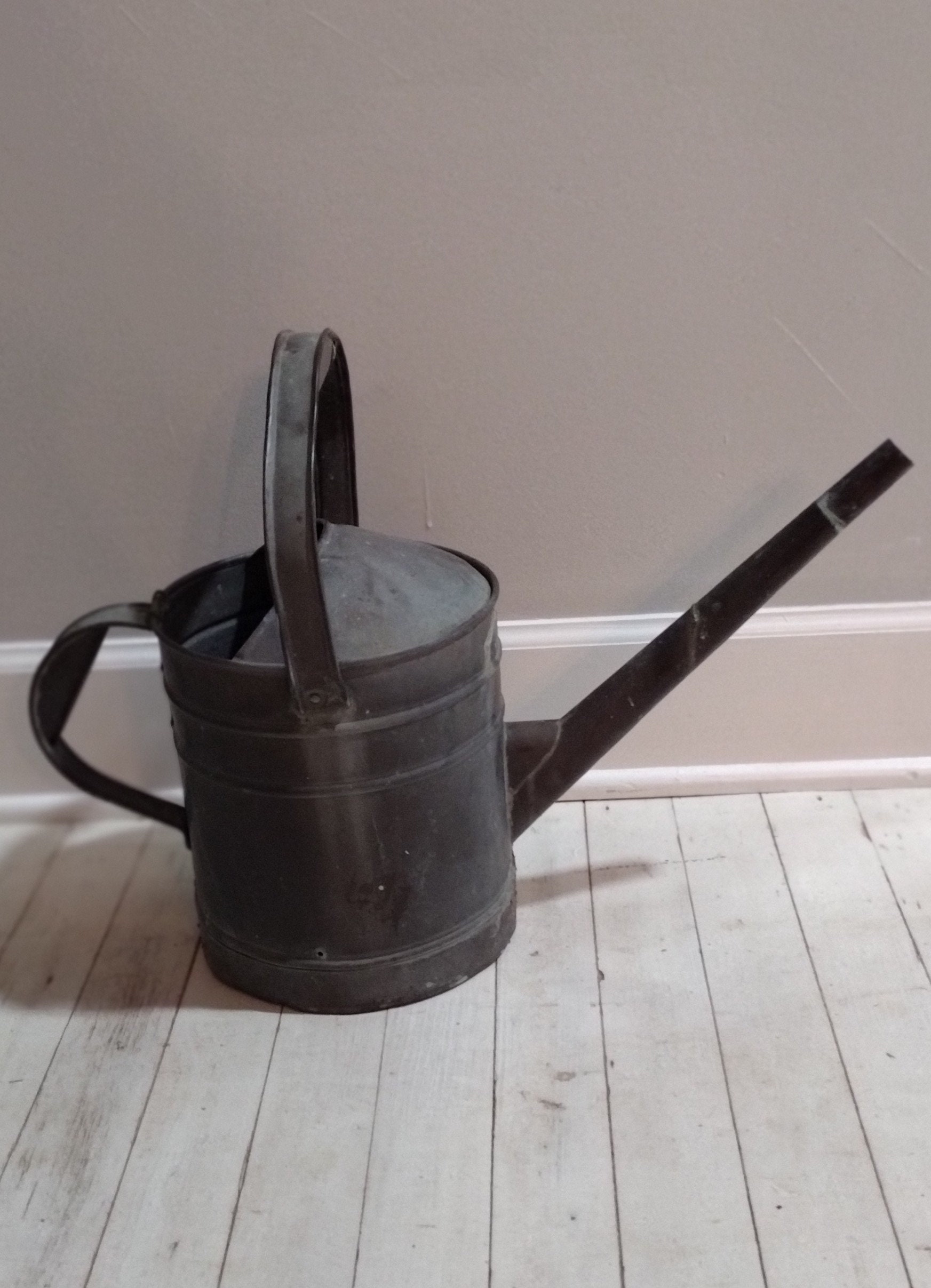 Vintage Galvanised Watering Can - Etsy