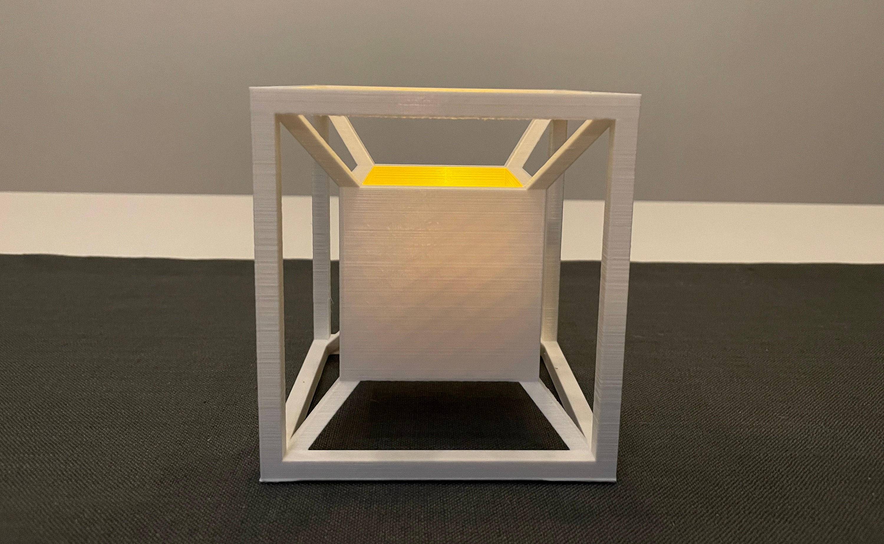 Geometric LED Candle Table Lights set of Four - Etsy