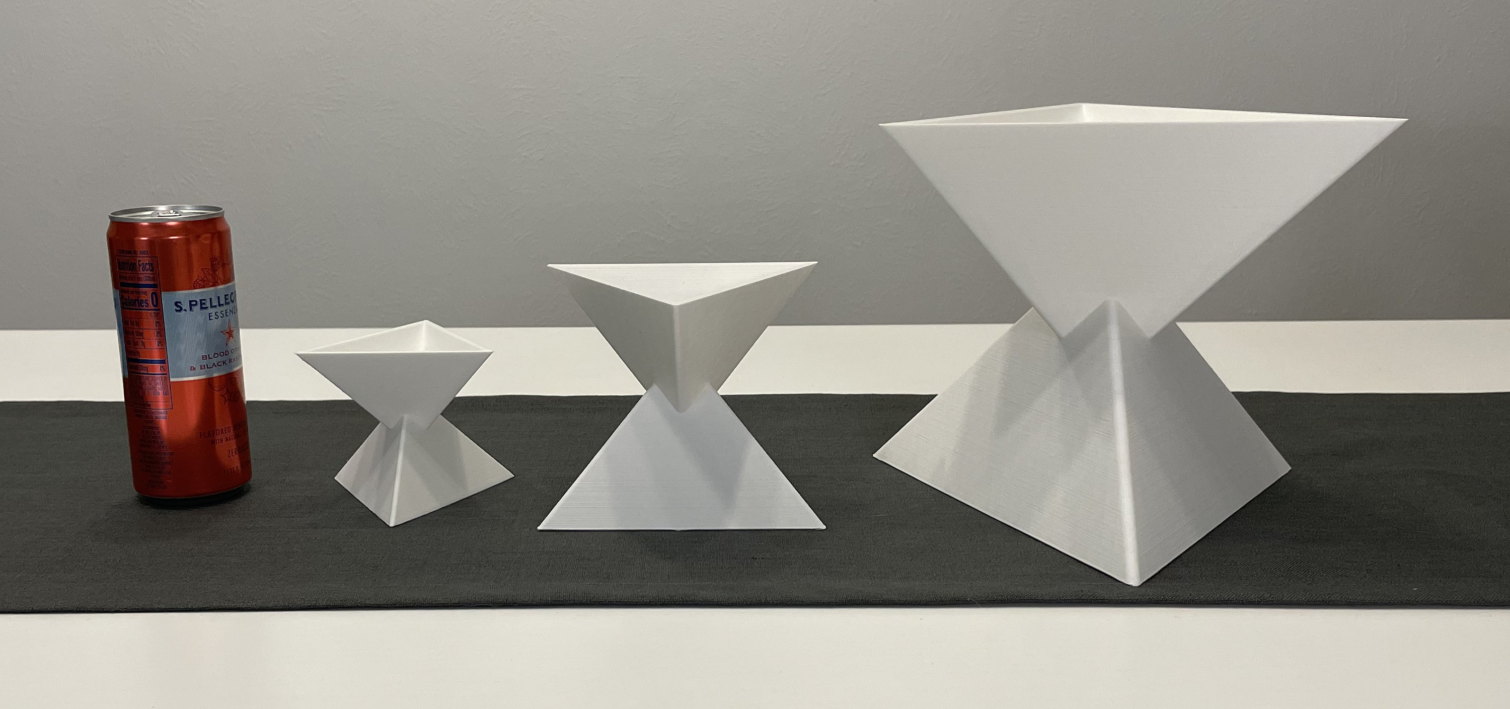 Triangulation: Double Pyramid Shaped Geometric Planter. Modern ...