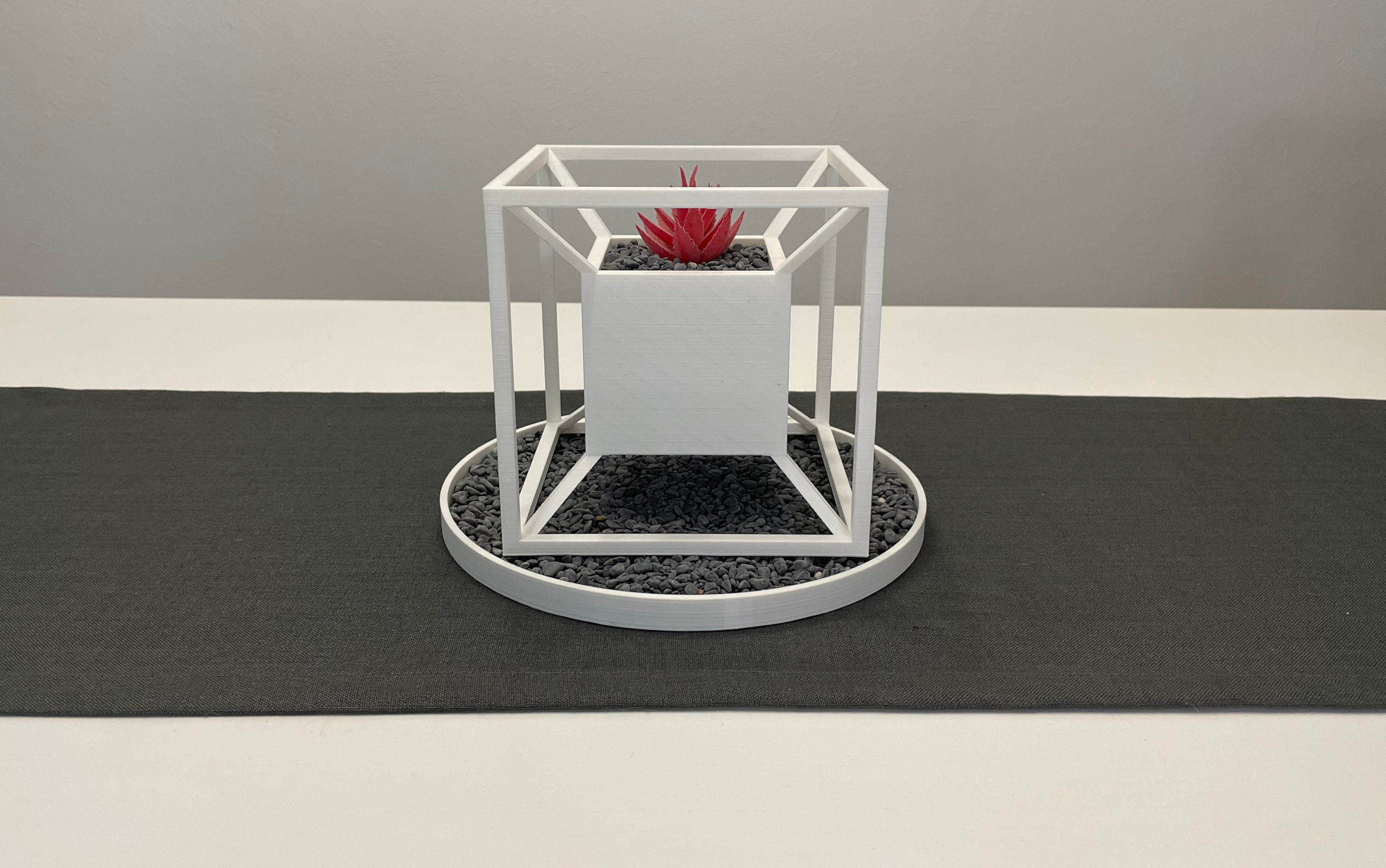 Tesseract: Cube Shaped Geometric Planter and Centerpiece. Modern ...