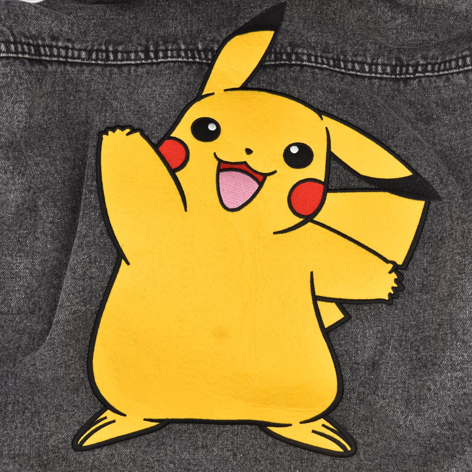 Embroidered Jean Jacket-pokemon Pikachu Trendy and Stylish Fashion ...