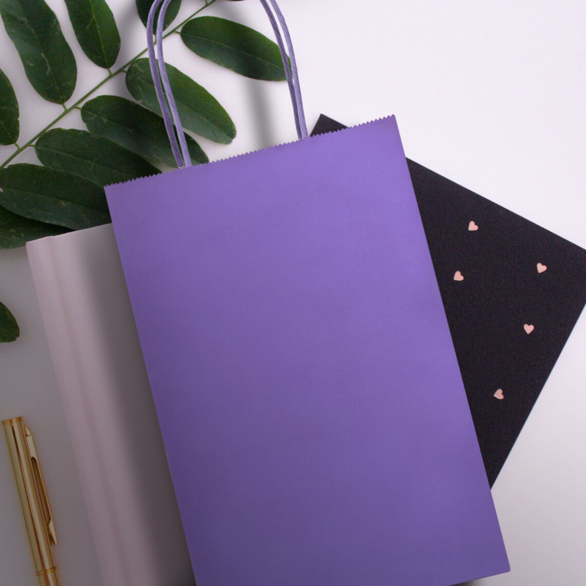 Purple Gift Bags: Small Gift Bags With Handle. Great for Christmas ...