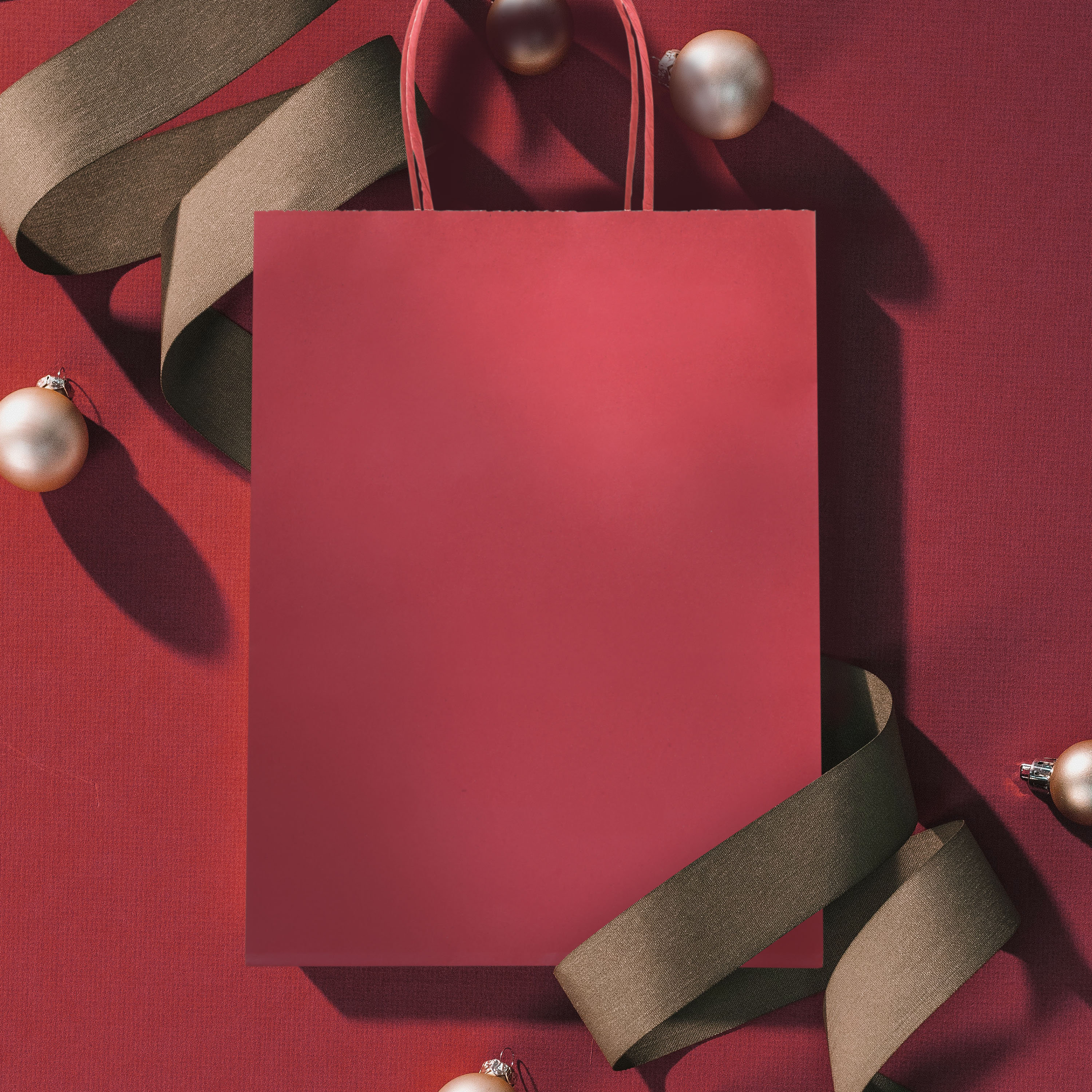 Red Paper Gift Bags With Handle: Medium Size. Great Bags for ...
