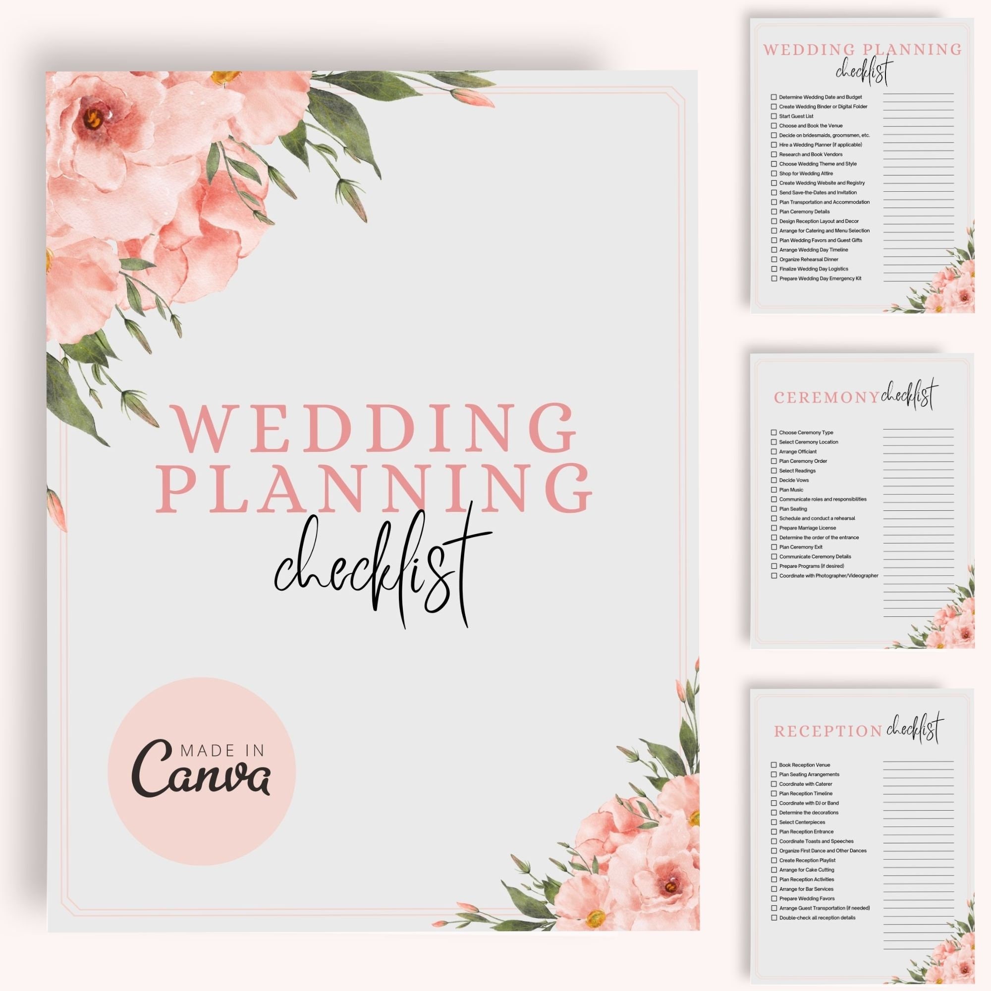 Ultimate Wedding Checklist Template Plan Your Dream Wedding With Ease ...
