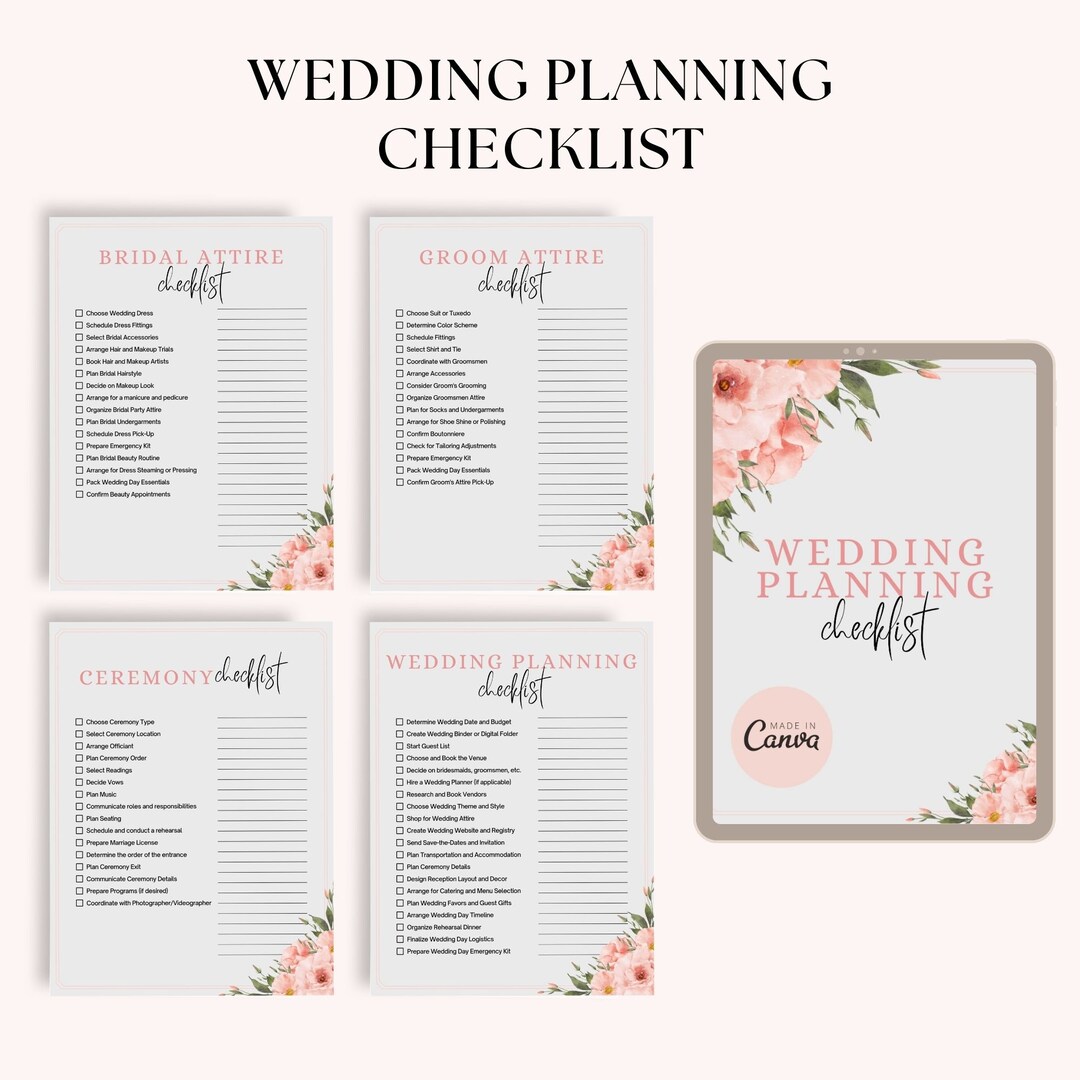 Ultimate Wedding Checklist Template | Plan Your Dream Wedding With Ease ...