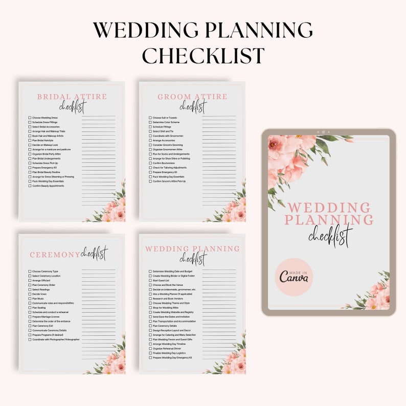 Ultimate Wedding Checklist Template | Plan Your Dream Wedding With Ease ...