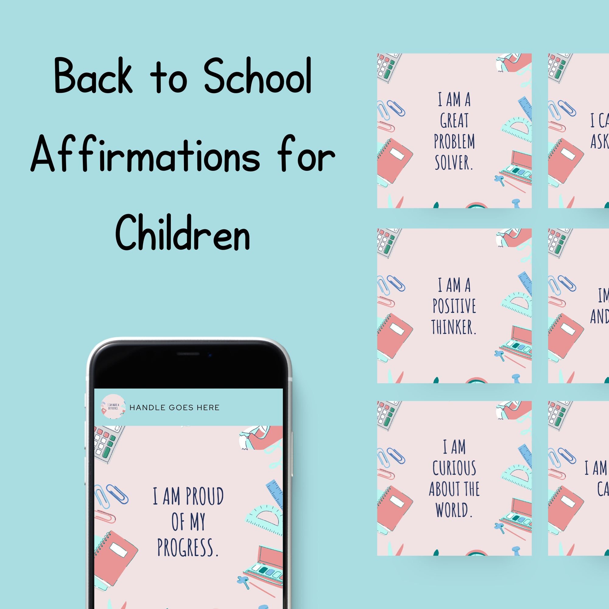 Empowering Back-to-school Affirmations for Kids Boost Confidence ...