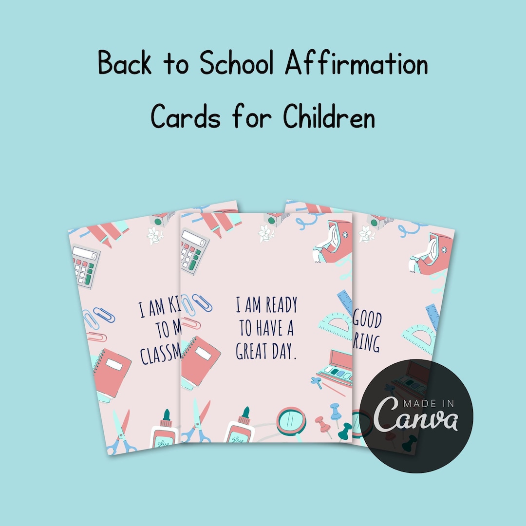 Empowering Back-to-school Affirmations for Kids | Boost Confidence ...