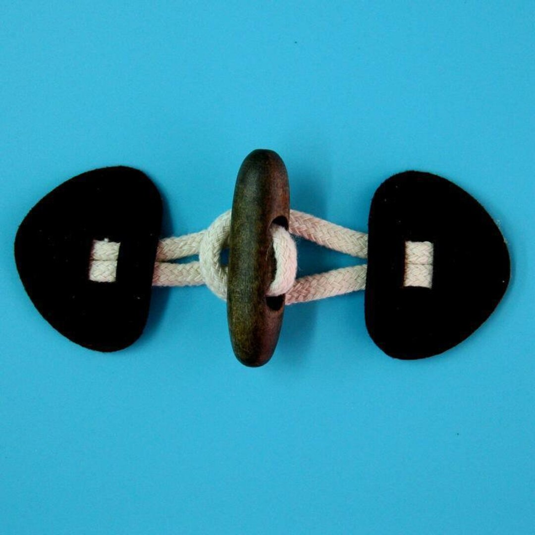 Jacket Craft Duffle Wood Lot Sewing Toggle Buttons Jacket Topcoat Coat ...