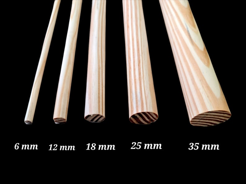 Wooden Dowel Wood Stick Round Rod for Wall Hanging Macramé Home Décor ...