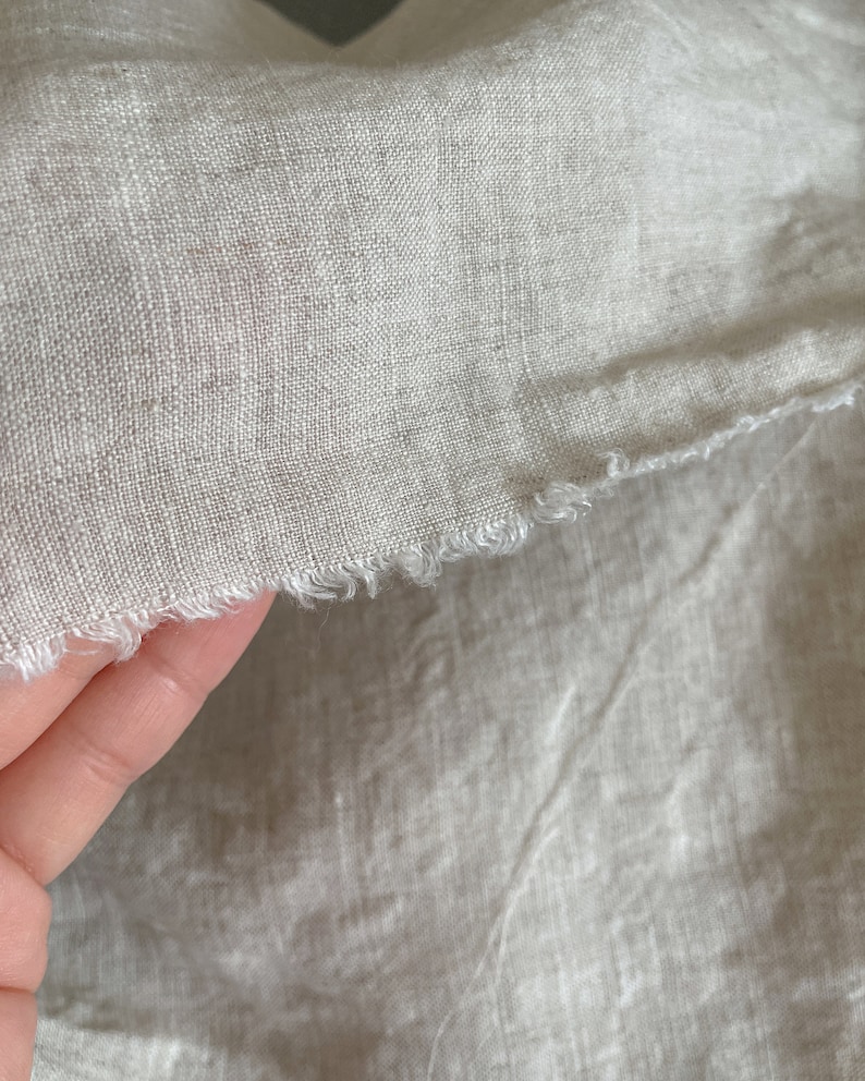 Organic Undyed European Flax Linen Fabric, Enzyme Washed, OKEO-TEX ...