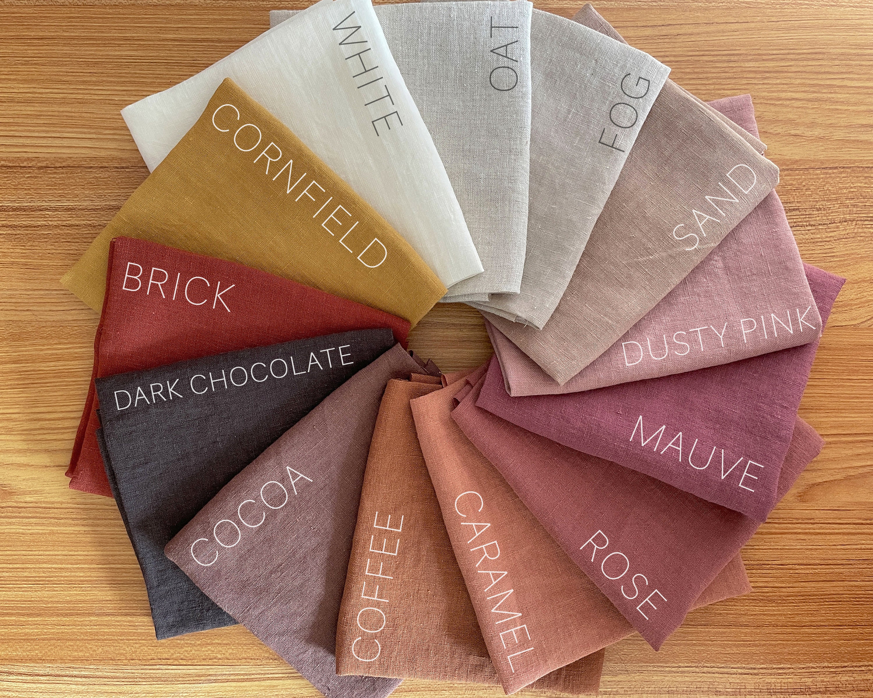 Organic Linen Fabric, 29 Colors, Enzyme Washed, OEKO-TEX Certified - Etsy
