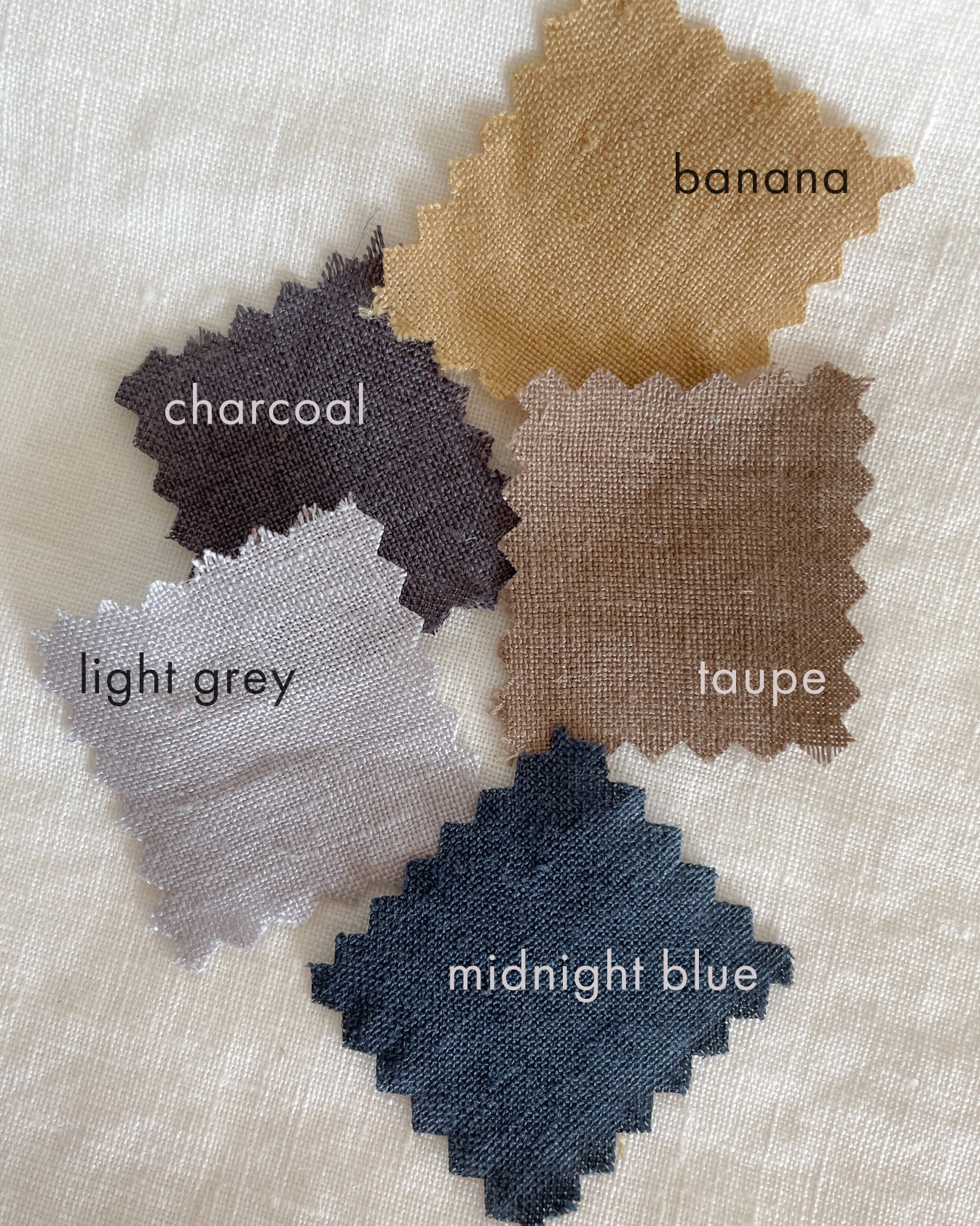 Organic Enzyme Washed Linen Fabric by the Yard, European Flax, OKEO-TEX ...