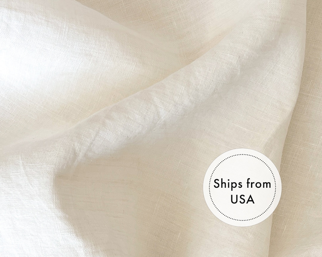 Organic Soft White Linen Preorder Ships 11/15. 100% European Flax ...