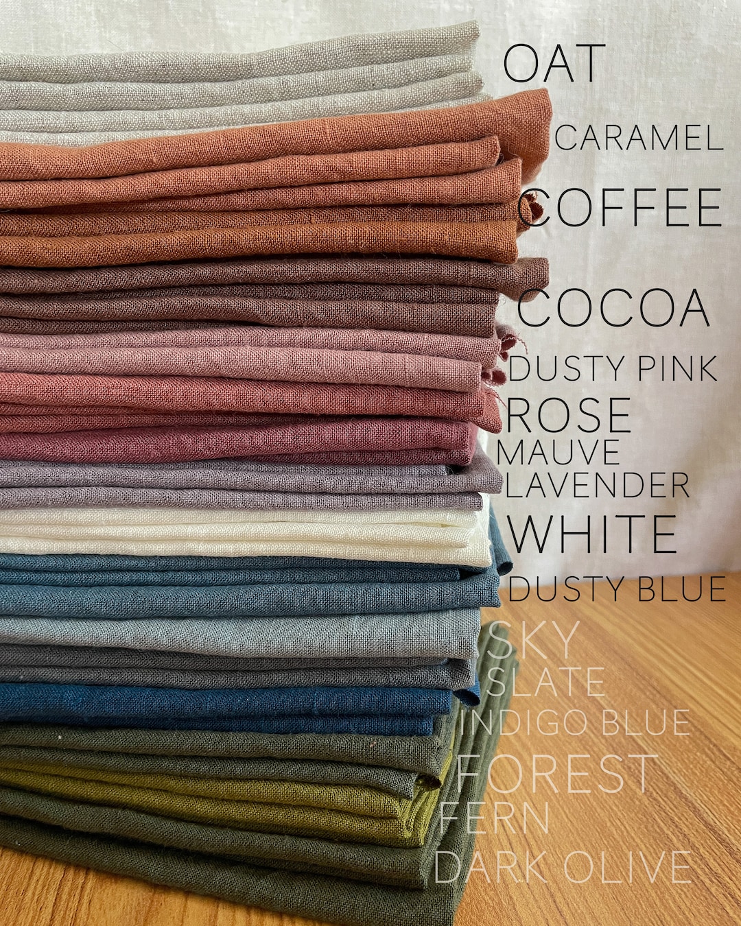 Enzyme Washed Organic Linen Fabric, Apparel & Quilting, European Flax ...
