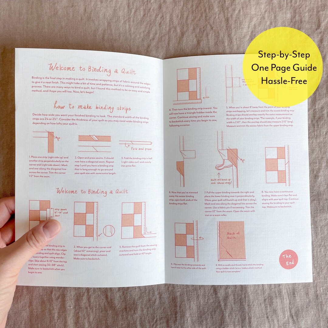 Hassle-free Quilt Binding PDF Tutorial, BINDING A QUILT, How-to Zine ...