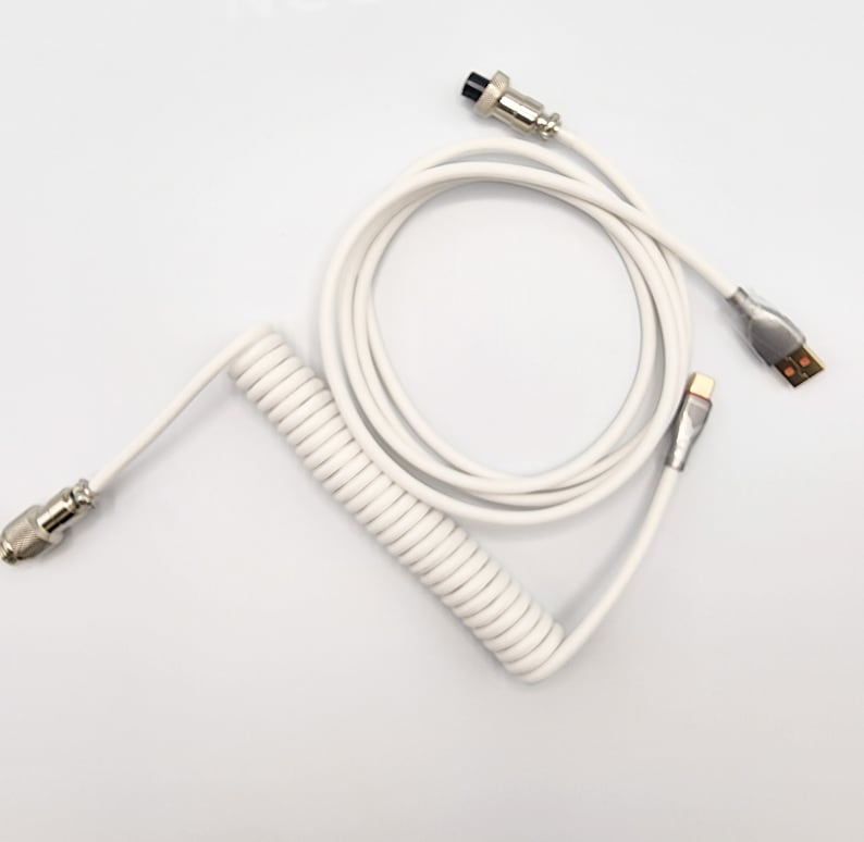 Custom Coiled Aviator Artisan USB-C Cable white - Etsy
