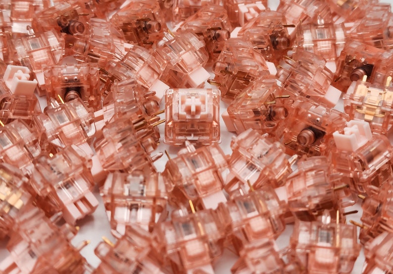 Gateron Box Ink V2 Pink Linear Switches stock or Hand-lubed and Filmed ...