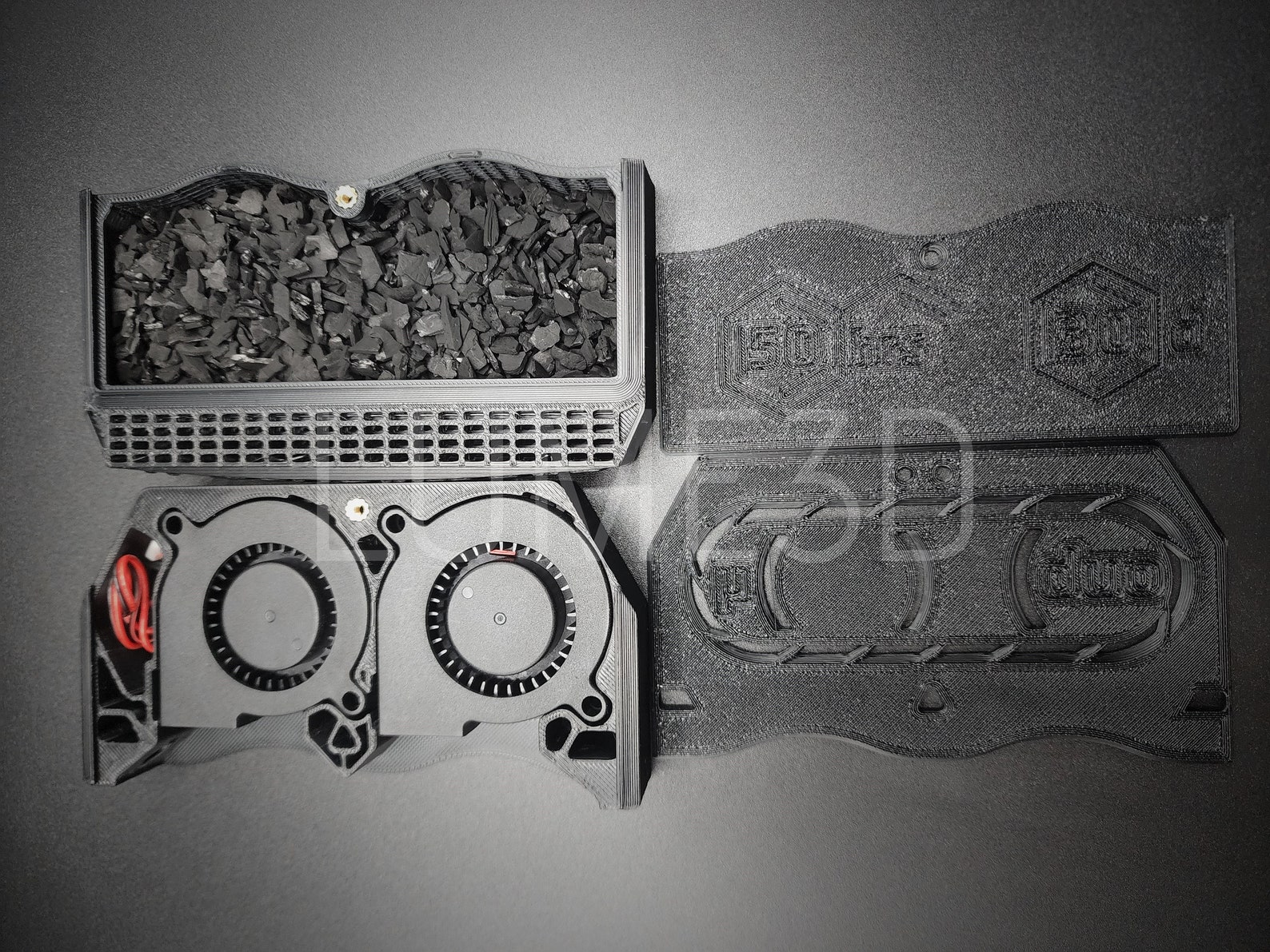 Voron Nevermore Air Filter V5 Duo with Gdstime Dual Bearing Fan Printed ...