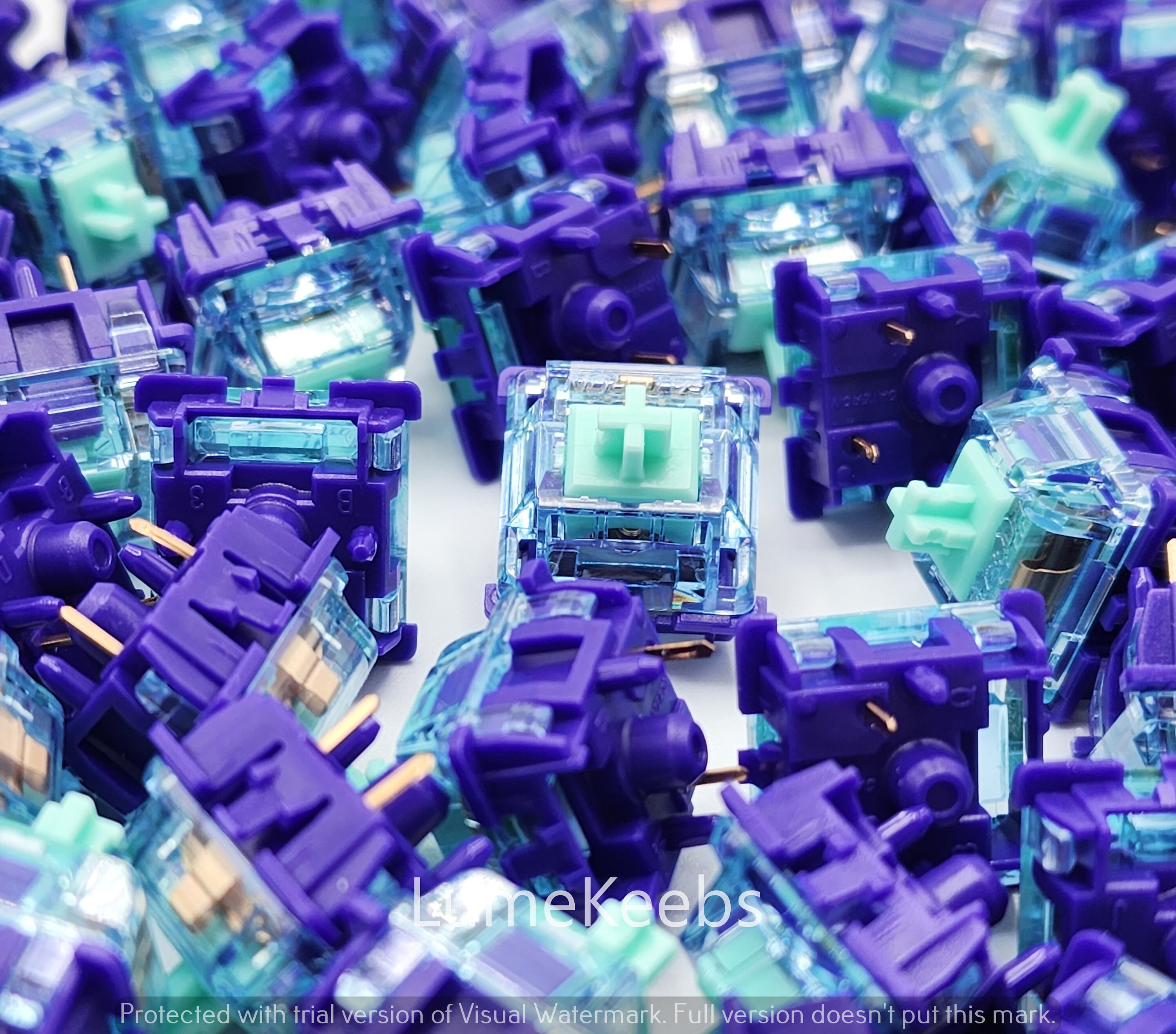 Lubed and Filmed Gateron Gopolar Azure Dragon V2 Tactile Switches - Etsy