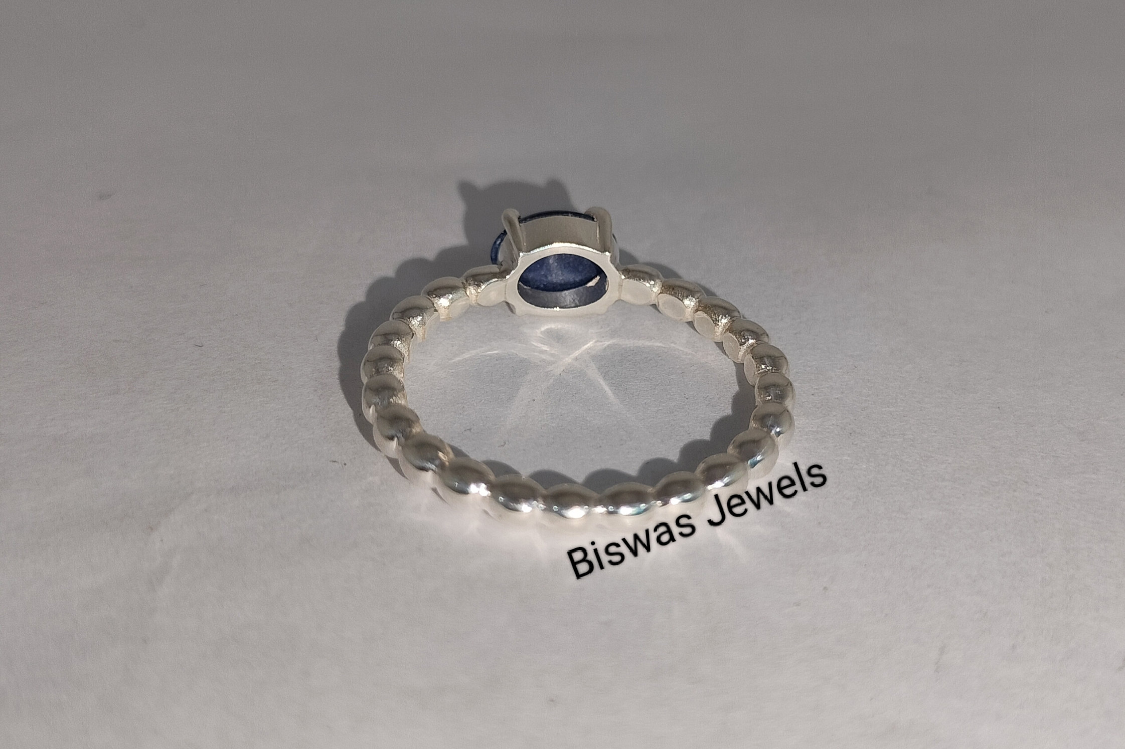 Handmade Sterling Silver Blue Star Sapphire Ring, Gift for Her - Etsy